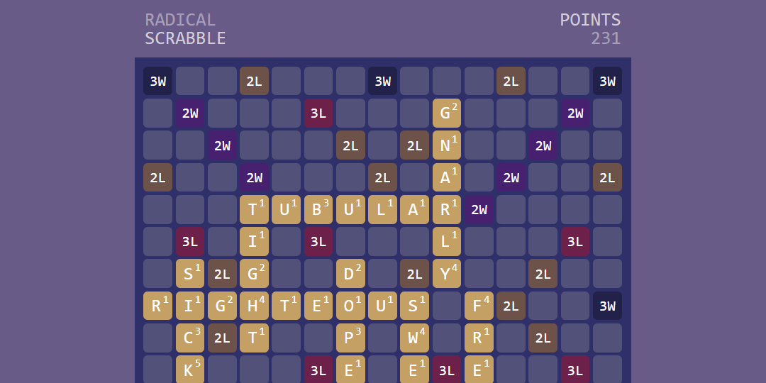 Radical Scrabble